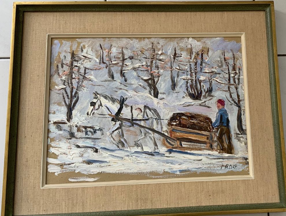 Berry Peter Robert - Oelbild Winterlandschaft (Gebraucht) in Crans ...