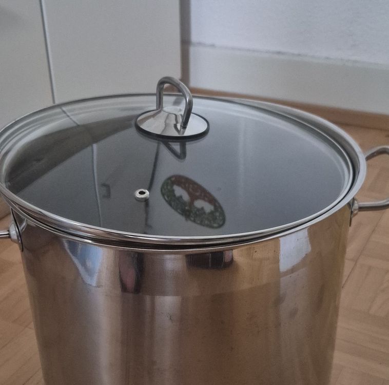 Grosser Kochtopf aus Edelstahl (Neu (gemäss Beschreibung)) in Basel für ...