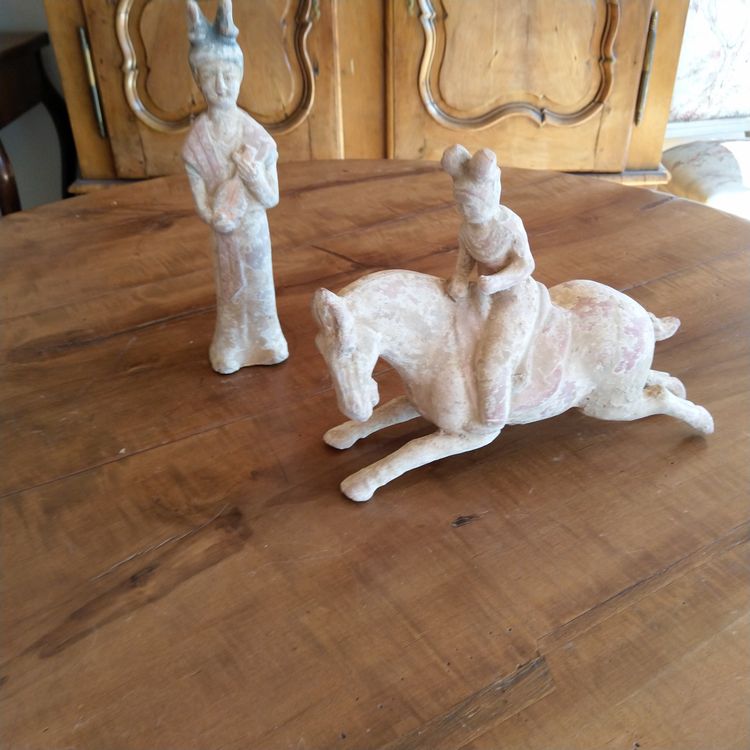 2 Tang Terrakotta Figuren Hofdame und Reiterin antik (Gebraucht) in Altstätten SG für CHF 900 ...