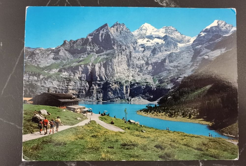 alte AK, Oeschinensee ob Kandersteg gelaufen ( (Gebraucht) in Kaiseraugst für CHF 2 – mit ...
