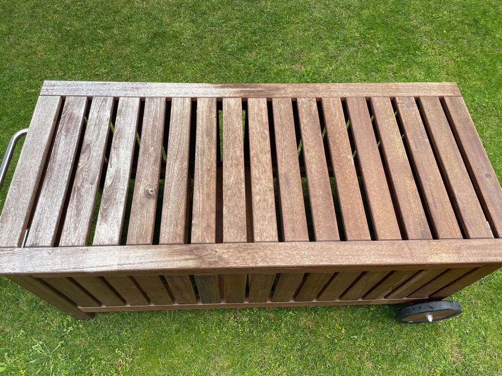 Garten- Kiste / Box / Truhe von Ikea mit Räder und Henkel | Kaufen auf ...