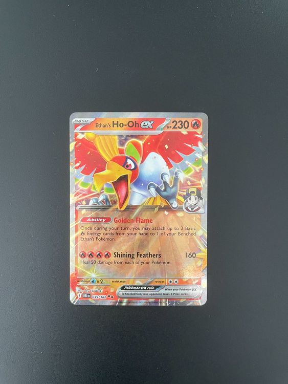 Pokémon Destined Rivals Ethan's Ho-Oh Ex 039/182 ab 1 (Gebraucht) in ...