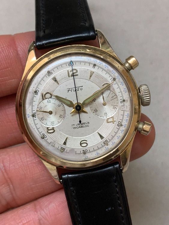Chronograph Fludo Landeron Cal. 51 | Kaufen auf Ricardo
