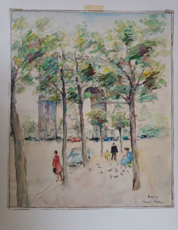 Aquarell paris signiert (Neu (gemäss Beschreibung)) in zurich für CHF 580 – mit Lieferung auf ...