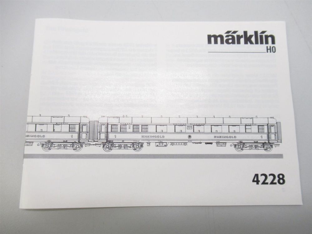 Märklin 4228 DRG Set Rheingold AC H0 (Gebraucht) in Basel für CHF 185 ...