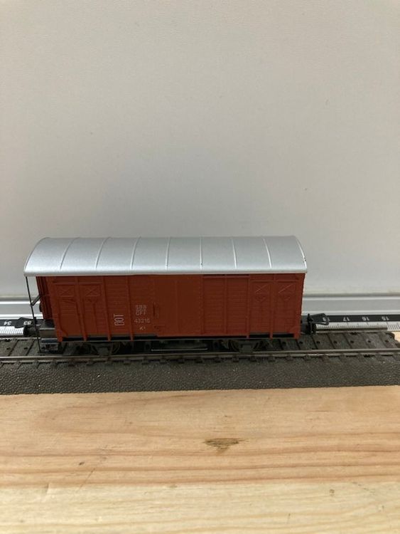 Hag H0 300 SBB Gedeckter Güterwagen mit Bühne Spritzguss (Neu (gemäss ...