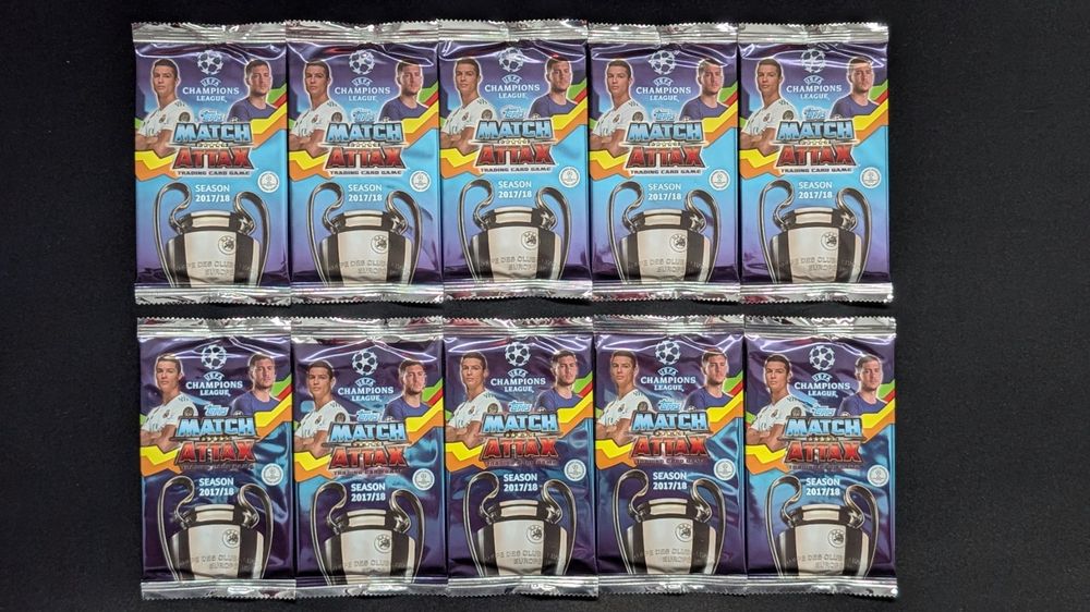 Topps Match Attax - Champions League 2017/18 - 10 Paquets (Neuf avec ...