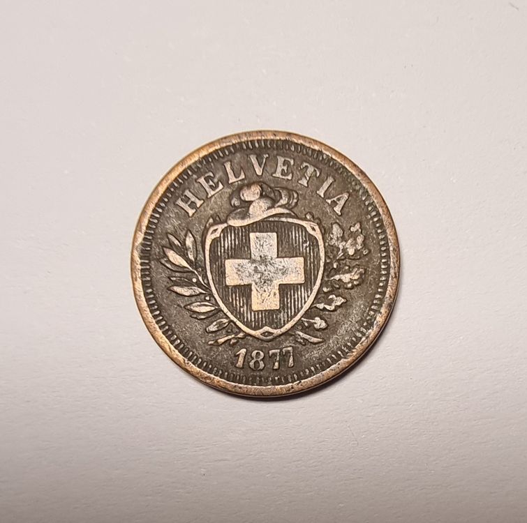 Seltene 1 Rappen Münze 1877 (Gebraucht) in Solothurn für CHF 22 – mit Lieferung auf Ricardo kaufen