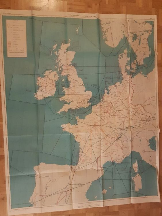 AIP Eurocontrol - Navigation Chart 1966 | Kaufen auf Ricardo
