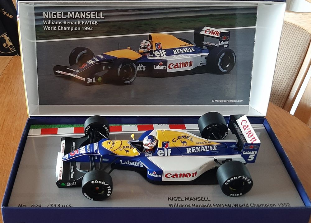 Williams FW14B Nigel Mansell F1 1992 Minichamps 1:18 (Neu und ...