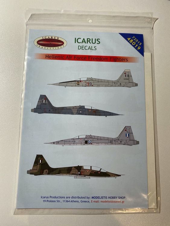 1/48 ICARUS FREEDOM FIGHTERS HELLENIC AF DECALS (Gebraucht) in ...