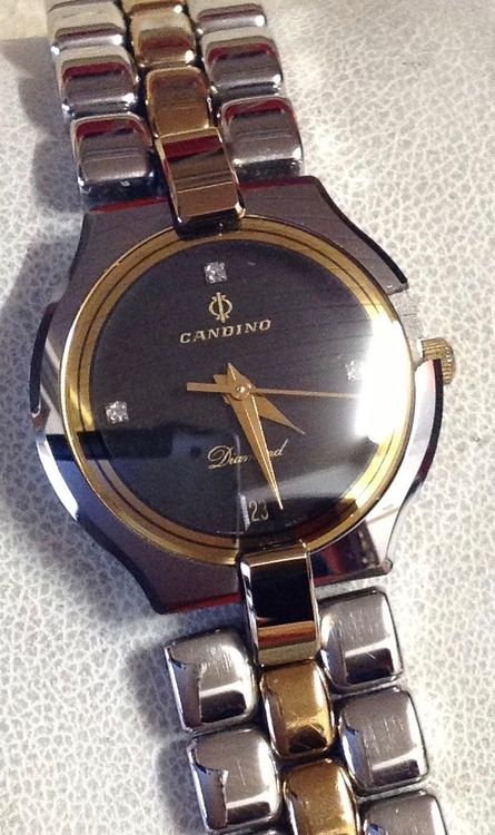 CANDINO mit Diamonds Damenuhr ( Keramik / 25 mm ) | Kaufen auf Ricardo