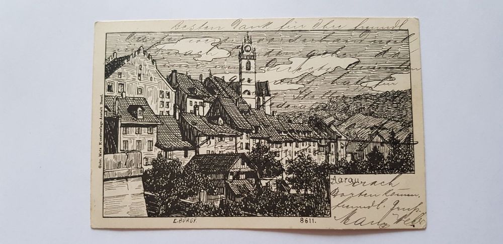 Aarau Kunstlerkarte E. Bürgy (Gebraucht) in Langendorf für CHF 3 – mit Lieferung auf Ricardo kaufen