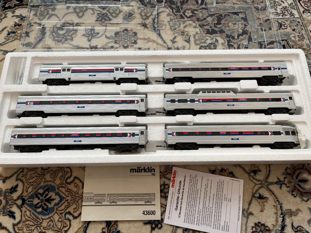 Märklin 43600 USA Amtrak Streamliner Wagenset in OVP (Neu (gemäss ...