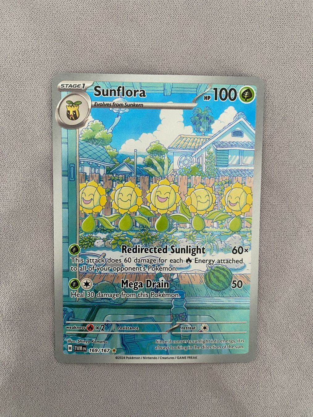 Pokemon / Sunflora Illustrat.-Rare #169/167 Twilight Mas. EN (Neu ...