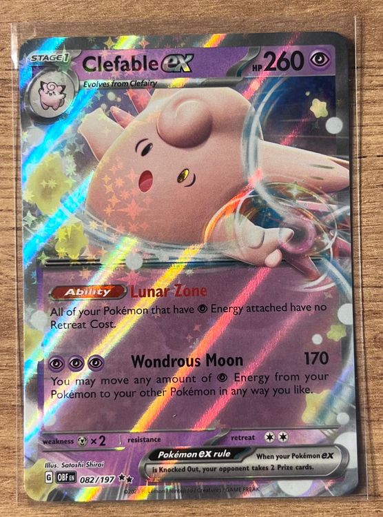 Clefable ex Pokemon Obsidian Flame OBF 82/197 | Kaufen auf Ricardo