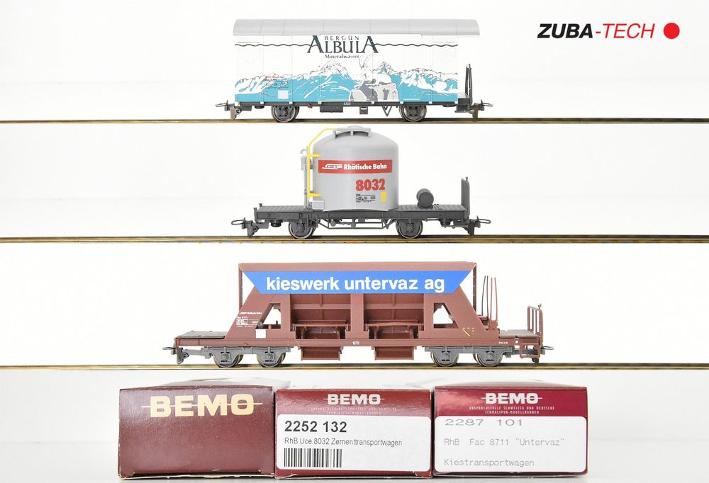 Bemo 3x Güterwagen der RhB H0m GS mit OVP | Kaufen auf Ricardo