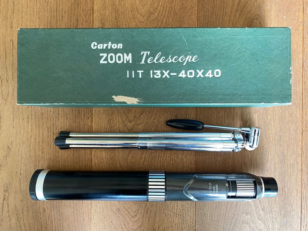 Carton Zoom Telescope IIT 13X-40X40, Vintage Teleskop (Gebraucht) in ...