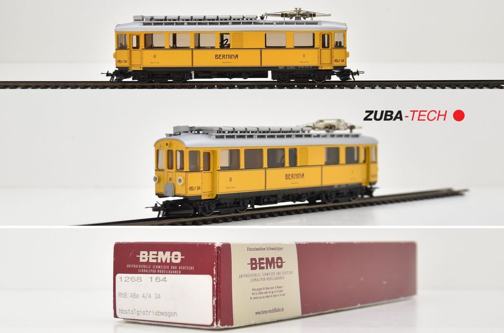 Bemo 1268164 Triebwagen Nostalgie ABe 4/4 RhB H0m GS mit OVP (Neu ...
