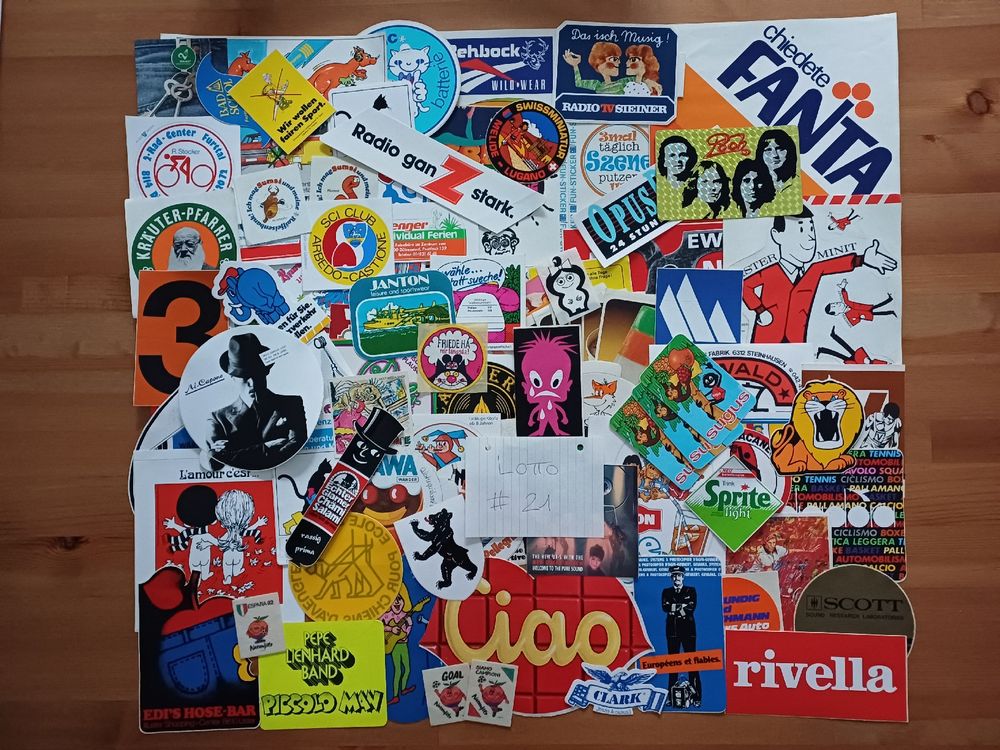 Lotto stickers vintage mix, con Fun stickers Bravo girl, #21 (Usato) a ...