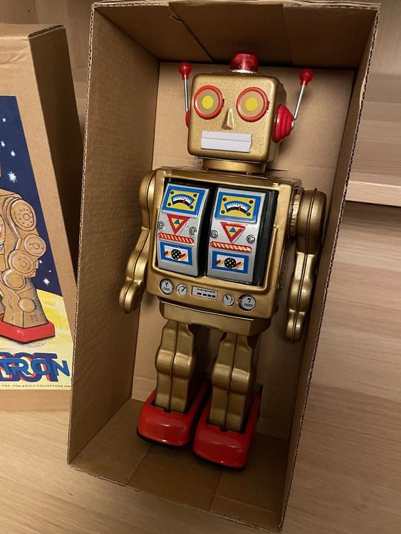 Electron Robot - Cooler Roboter aus Blech (Farbe: Gold) | Kaufen auf ...