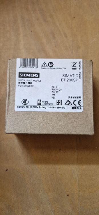 Siemens ET 200SP Digital Input Module F-DI (Neu und originalverpackt ...