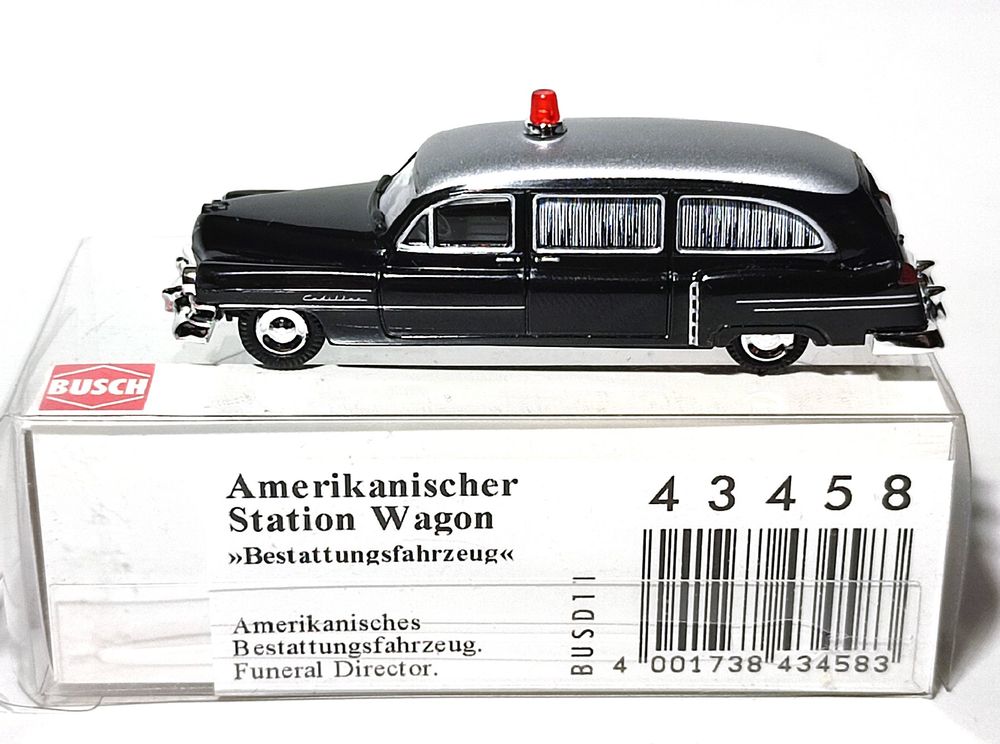 1952 Cadillac Leichenwagen Combination Busch OVP 1:87 25-934 (Gebraucht ...