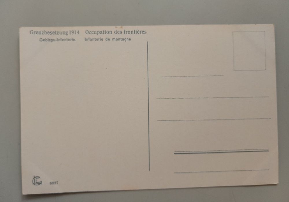 AK Militär Gebirgsinfanterie Infanterie Grenzbesetzung 1914 (Gebraucht) in Gurtnellen für CHF 1 ...