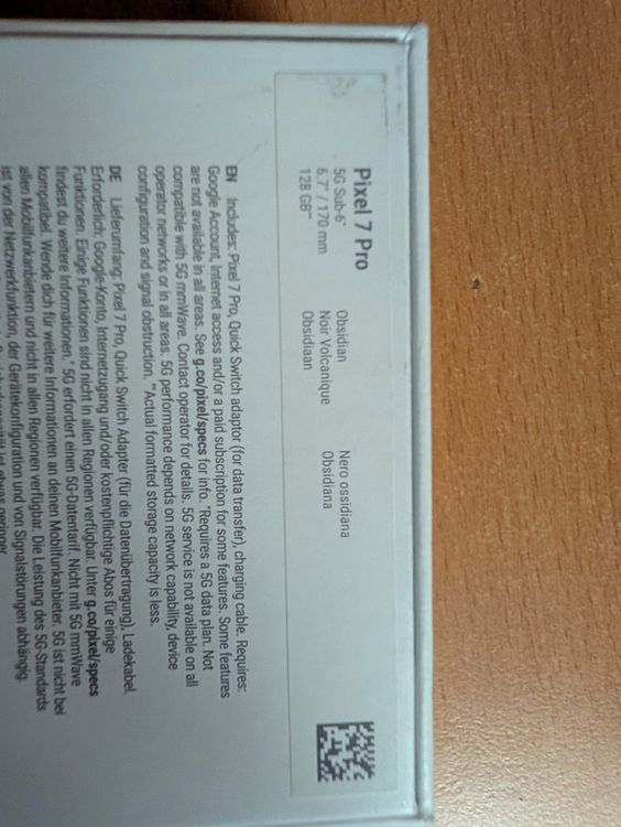 Google pixel 7 pro (Usato) a Taverne per CHF 250 – con consegna ...