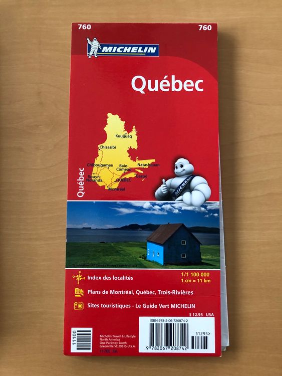 Carte routière/Autokarte Québec 1:1100000 | Kaufen auf Ricardo