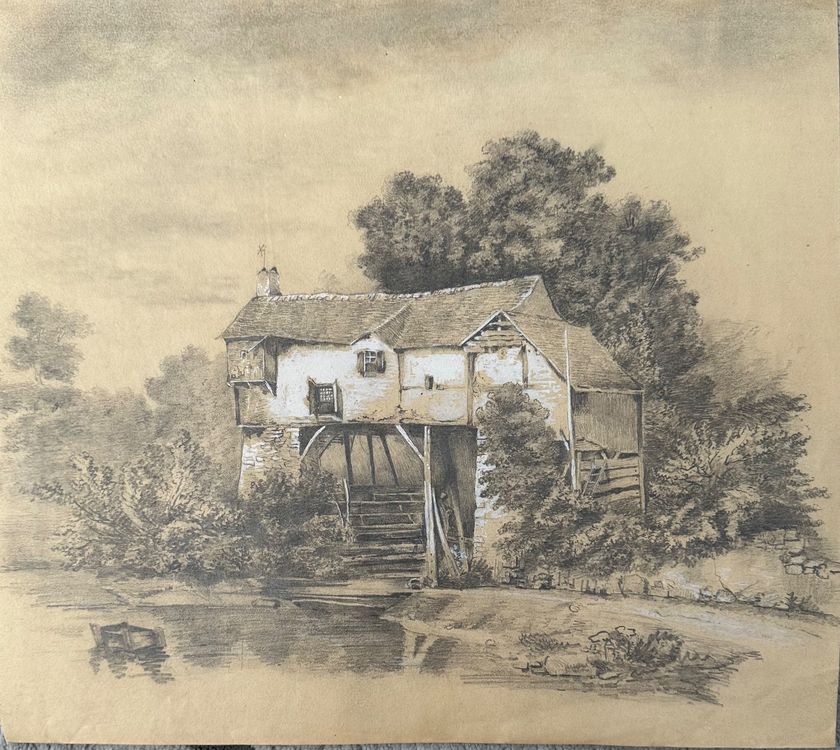 Antike Schweizer Schule Landschafts Zeichnung Unl.Sign (Gebraucht) in Root für CHF 19 – nur ...