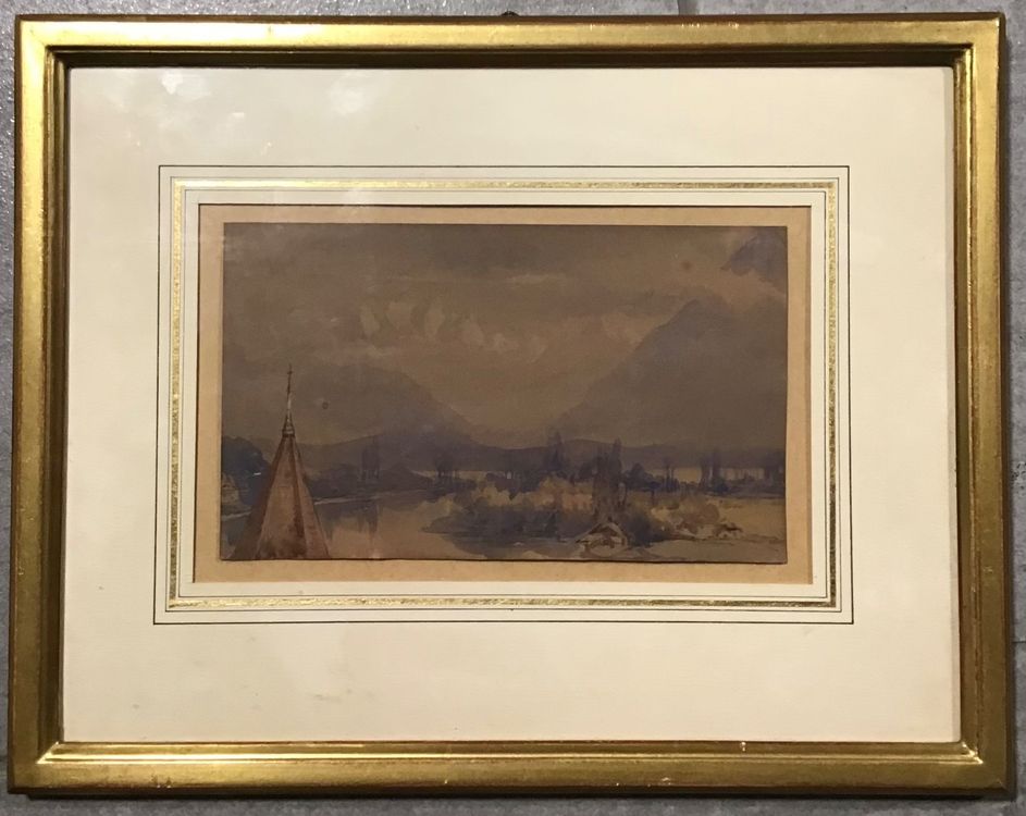 Antike Landschaft Aquarell um 1870 (Gebraucht) in Root für CHF 20 – mit Lieferung auf Ricardo kaufen