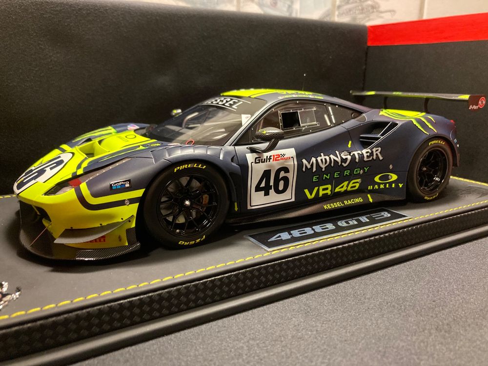 Ferrari 488 GT3 Valentino Rossi Team Kessel 1/18 Nr. 40/346 (Neu und ...