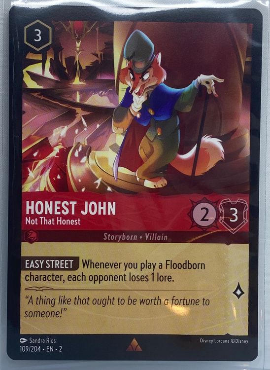 LORCANA DISNEY - HONEST JOHN - 109/204 RARE (Gebraucht) in Lugano für ...