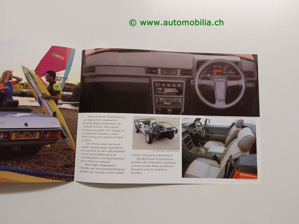 Reliant Scimitar 1989/03 Prospekt deutsch (Gebraucht) in Weingarten ...