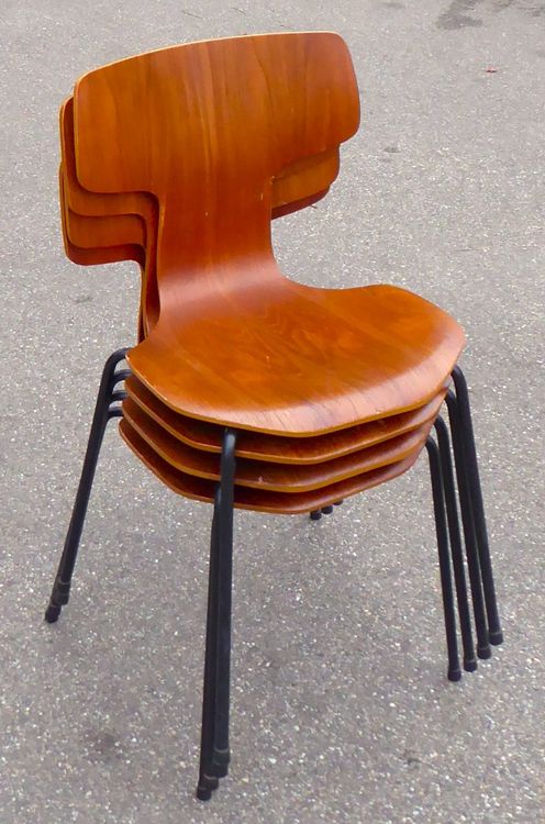 4 schöne original ARNE JACOBSEN FRITZ HANSEN 3103 Stühle (Gebraucht) in ...