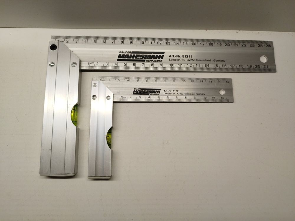 Tischler Winkel - mit Wasserwaage 2stk | Kaufen auf Ricardo