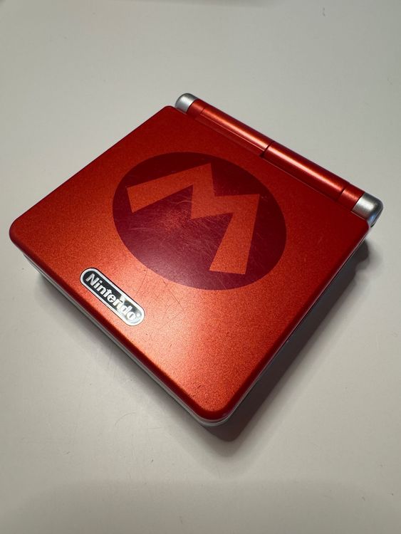 Game Boy Advance SP – Mario Limited Edition OVP inkl Zubehör (Gebraucht ...
