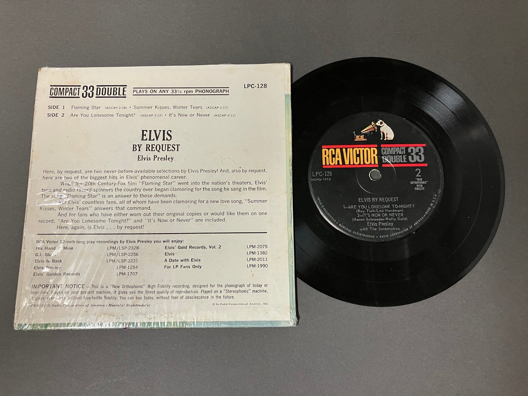 Elvis Presley / EP By Request / USA, in Plastik (Gebraucht) in ...