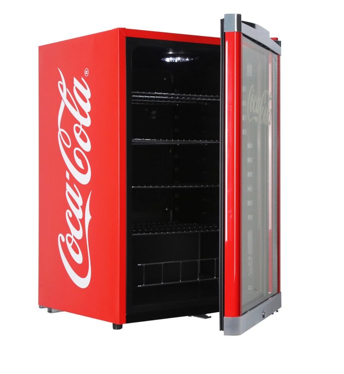 Coca Cola Glastürkühlschrank High CUBES CC 166 rot B/H/T: (Neu und ...