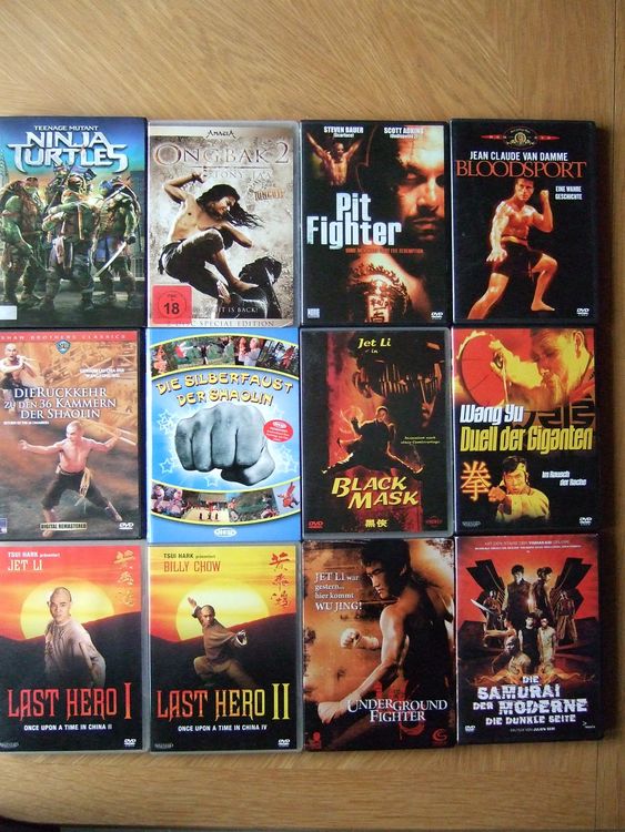 12 Actionfilme DVDs, Kung Fu, Kampfsport uvm. | Kaufen auf Ricardo
