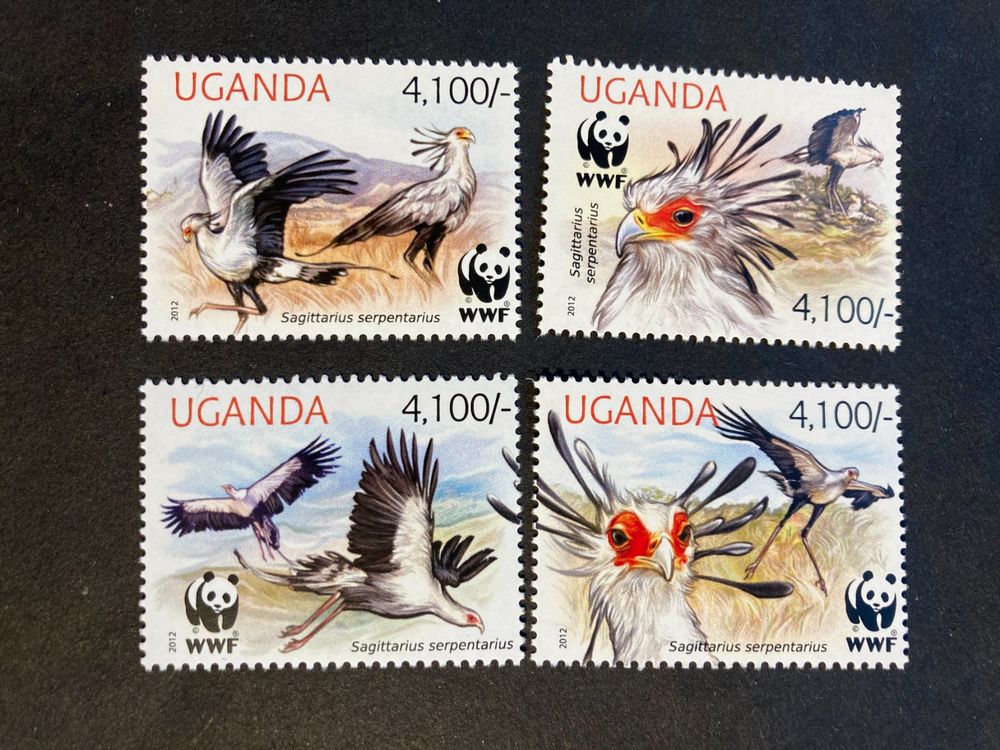 WWF Uganda 2012 Satz Sekretär Vogel postfrisch | Kaufen auf Ricardo