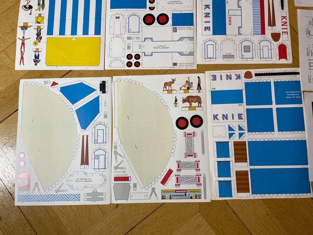 Bastelbogen Zirkus Knie aus 1983 - sehr guter Zustand (Neu (gemäss ...