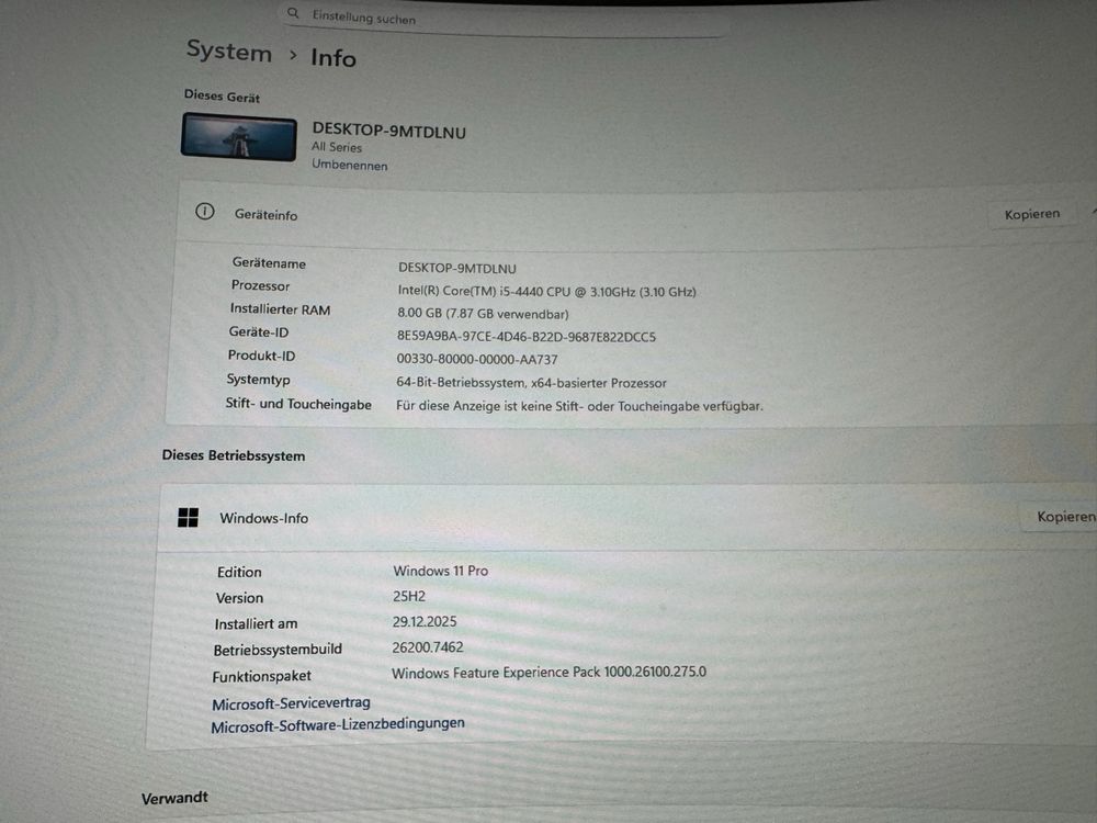Windows 11 Pro PC i5 | 8 GB RAM | SSD (Gebraucht) in Adliswil für CHF ...