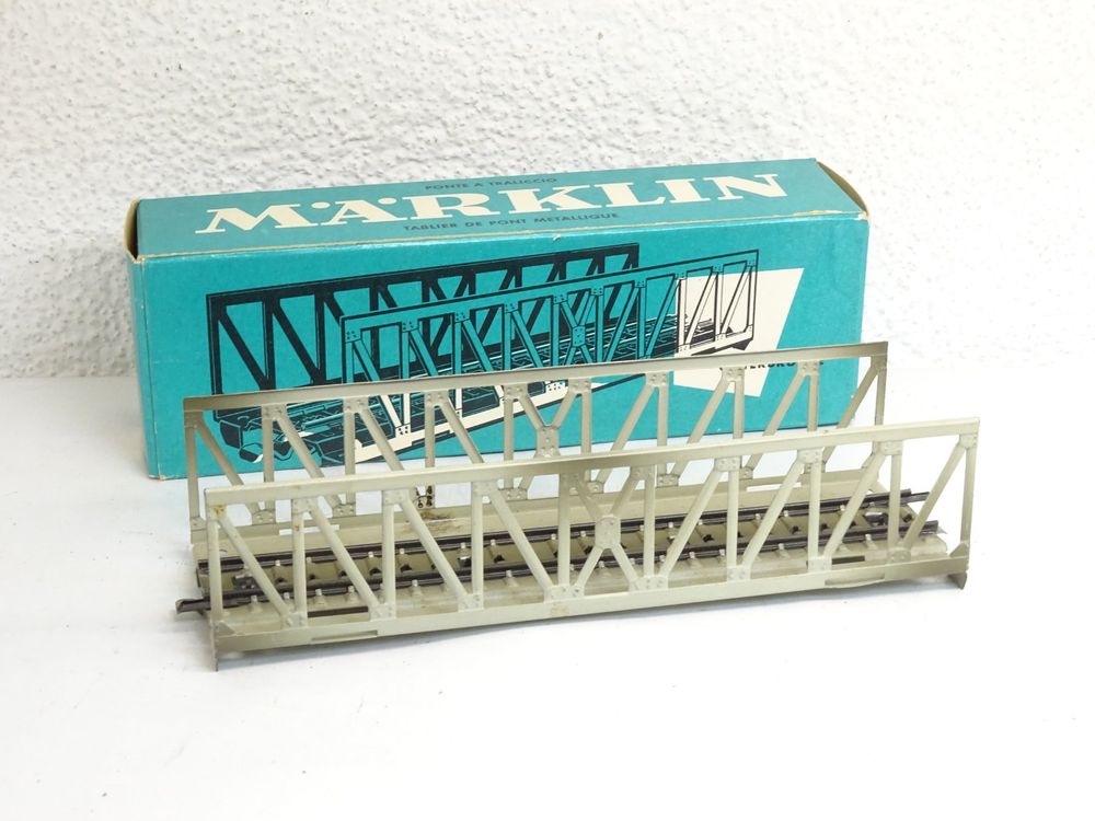Märklin 7162 Gitterbrücke, M Gleise, Metall, H0, OVP (Neu und ...