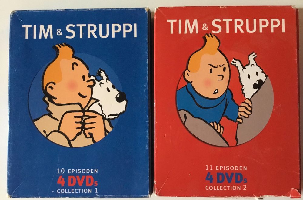 Tim & Struppi - Collection 1&2 - 8 DVD Kult Trickfilm Serie (Gebraucht ...