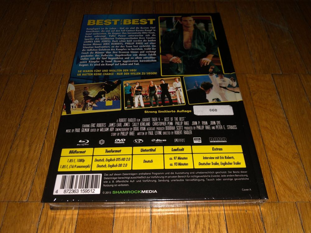 Best of the Best - Karate Tiger IV - MEDIABOOK - A (Neu und ...
