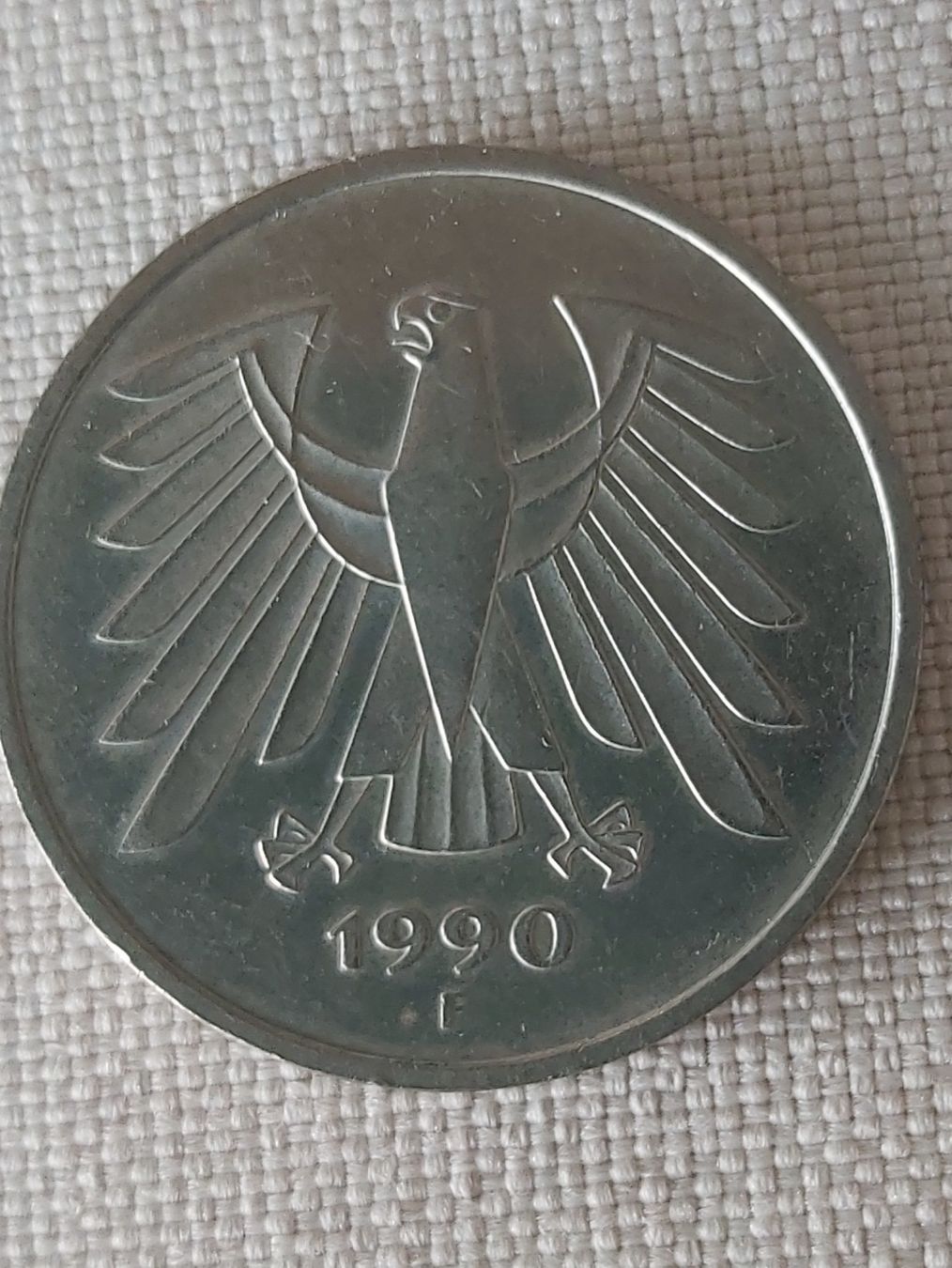 Deutsche 5 Mark Muenze von 1990, Top Zustand! Selten (Gebraucht) in ...
