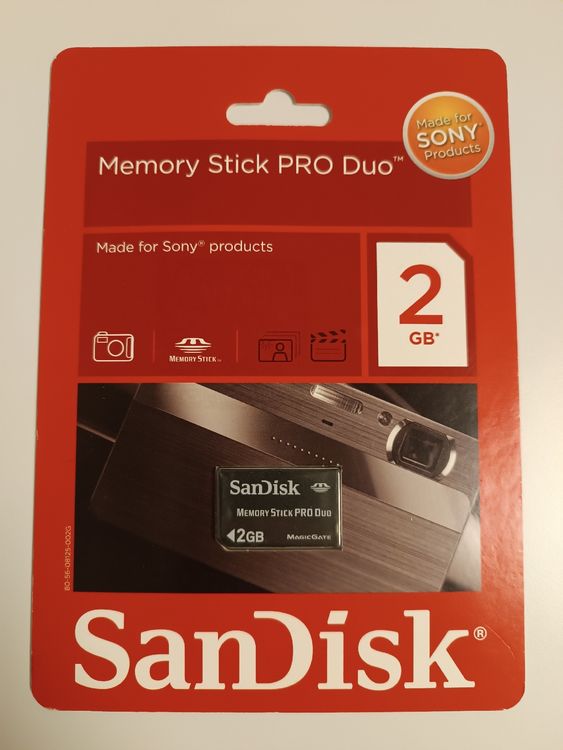 SanDisk Memory Stick PRO Duo 2GB NEU | Kaufen auf Ricardo
