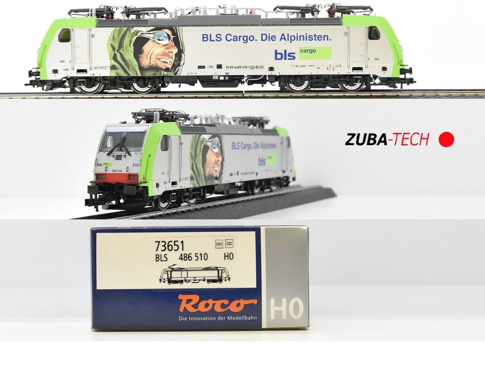 Roco 73651 E-Lok Re 485 BLS Cargo H0 GS Digital mit OVP (Gebraucht) in ...